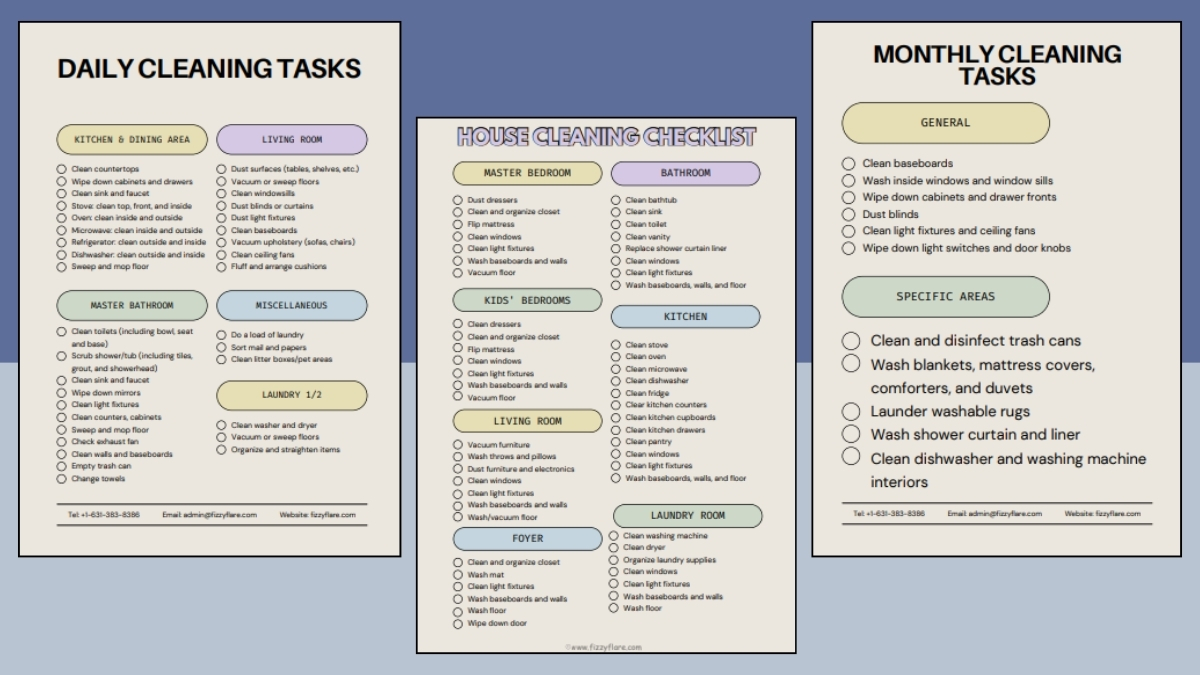 Free Cleaning Checklist for 2025